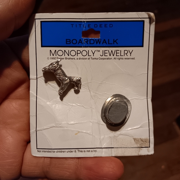 no brand | Other | Monopoly Boardwalk Jewelry Dog And Hat Pins | Poshmark